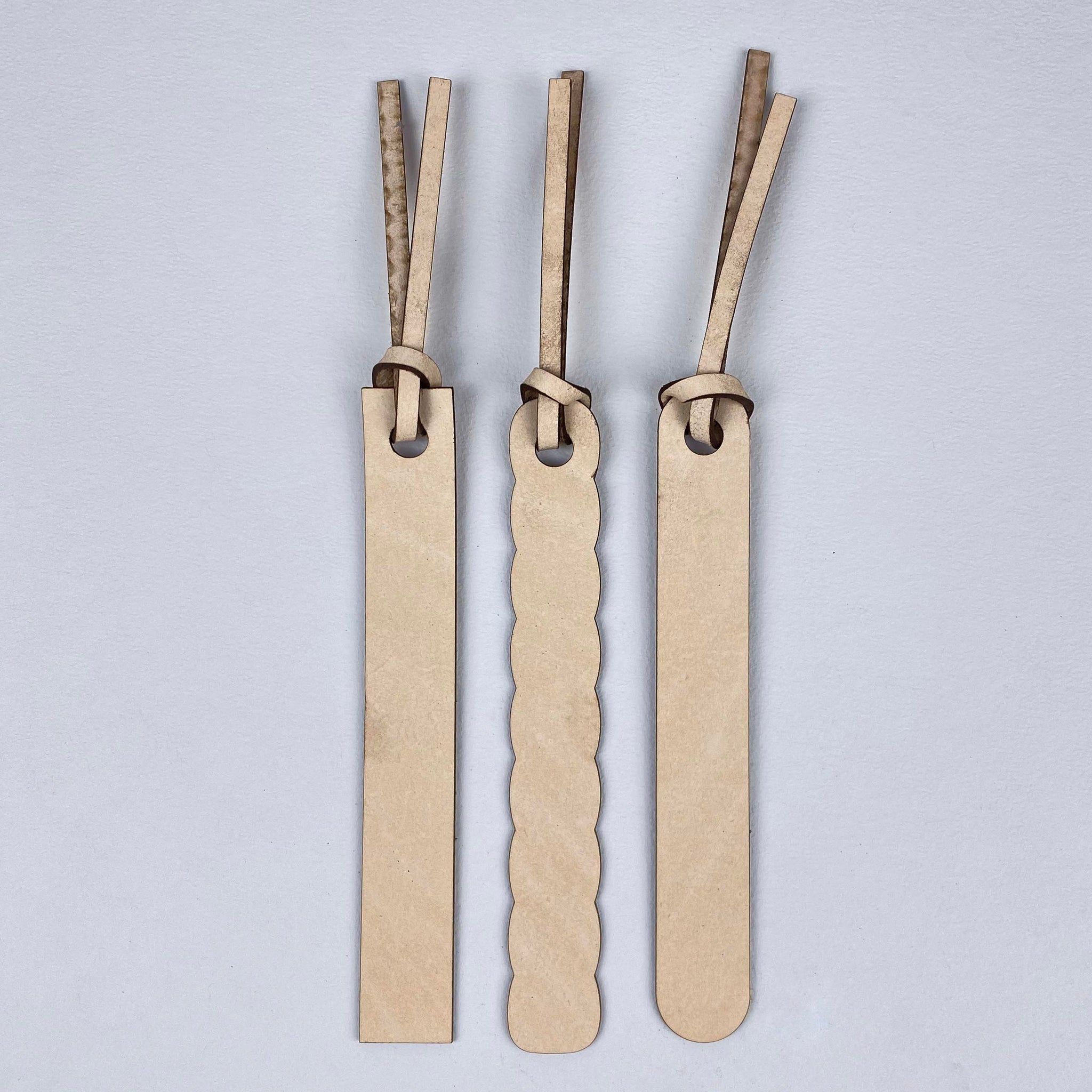Leather Classic Shape Bookmark (Set of 3) – Glowforge Shop