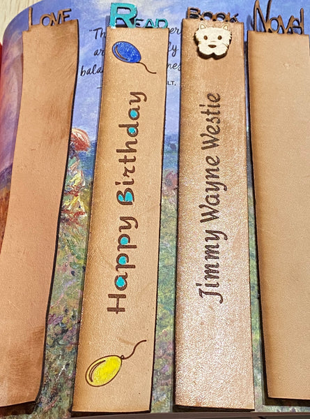 Leather Literary Word Bookmark (Set of 4) – Glowforge Shop
