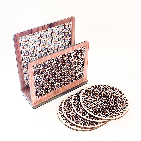 Star Kumiko Coasters (set of 4) – Glowforge Shop
