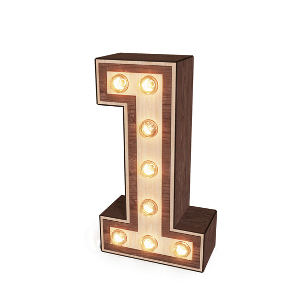 Light-up Marquee Number Display "1" – Glowforge Shop