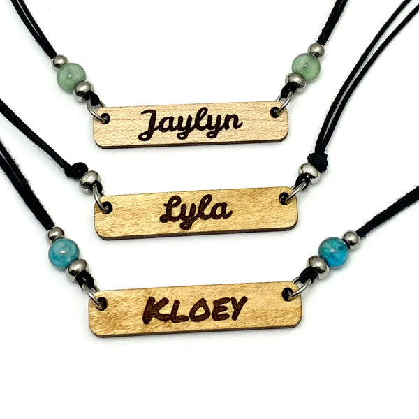 Name Drop Bar Pendant and Earring Set – Glowforge Shop