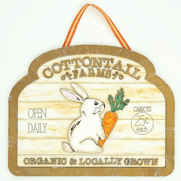 Cottontail Farms Bunny Sign – Glowforge Shop