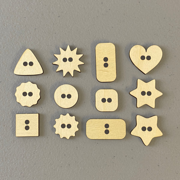 Buttons ( set of 12) – Glowforge Shop