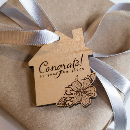 New Home "Congrats" Gift Tag – Glowforge Shop