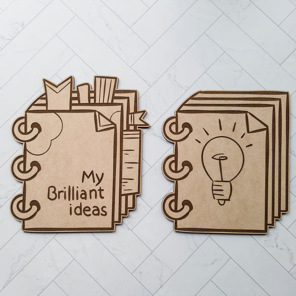 Personalized Notebooks Photobooth Props (Set of 2) – Glowforge Shop