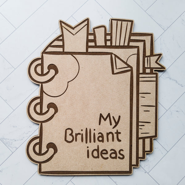 Personalized Notebooks Photobooth Props (Set of 2) – Glowforge Shop