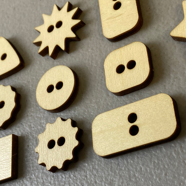 Buttons ( set of 12) – Glowforge Shop