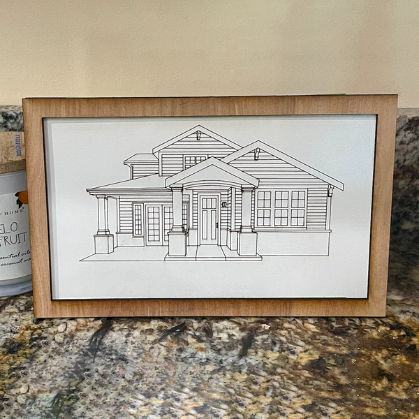 Scored House Outline – Glowforge Shop