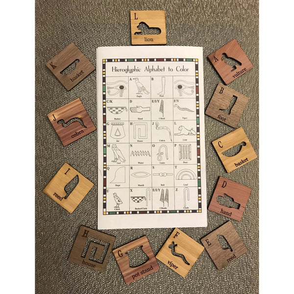 Egyptian Hieroglyphic Stencil/ Flashcards – Glowforge Shop