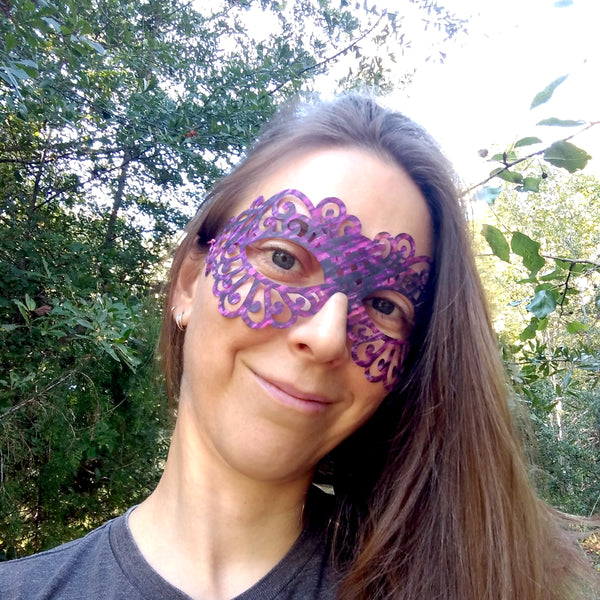 Swirly Filigree Mask for a Halloween Masquerade – Glowforge Shop