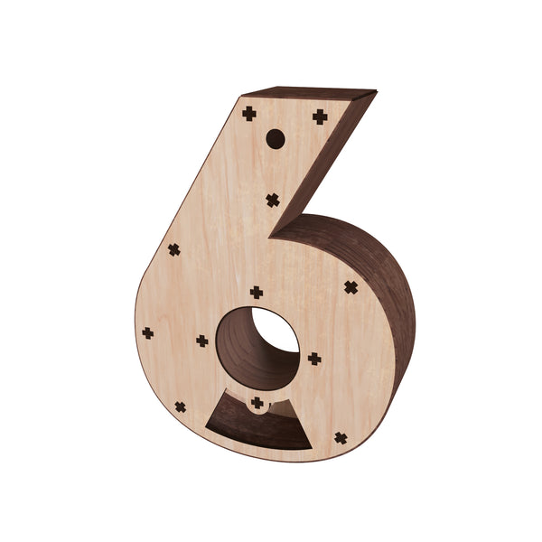 Light-up Marquee Number Display "6" – Glowforge Shop
