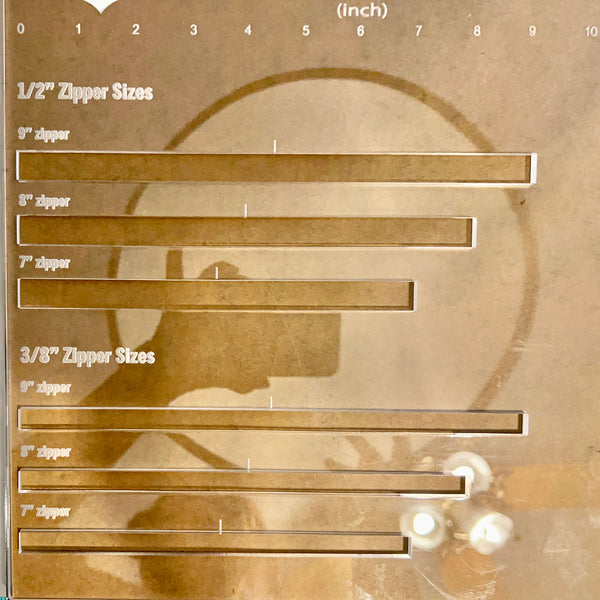 Acrylic Zipper Template Sewing Craft Tool – Glowforge Shop