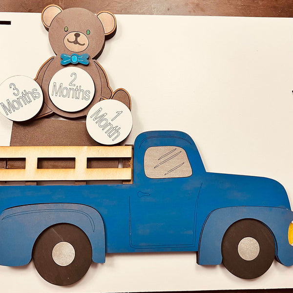 Baby Milestones Vintage Truck – Glowforge Shop