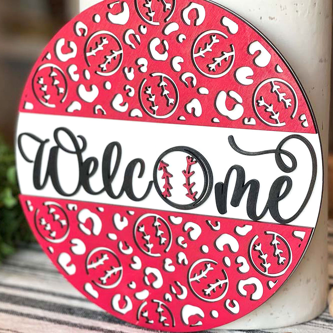 Baseball Welcome Sign – Glowforge Shop