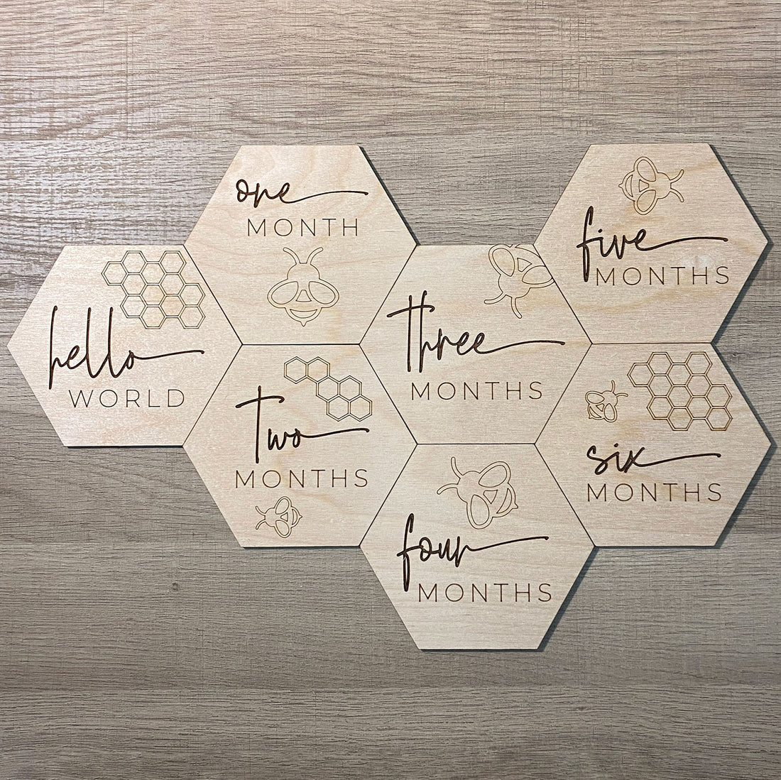 Bee Baby Monthly Milestone Markers (Set of 13) – Glowforge Shop