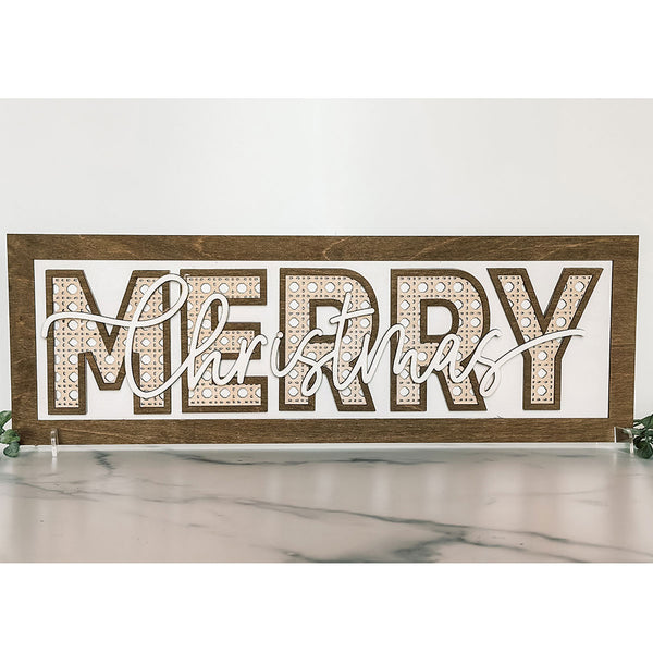 Boho Merry Christmas Sign – Glowforge Shop
