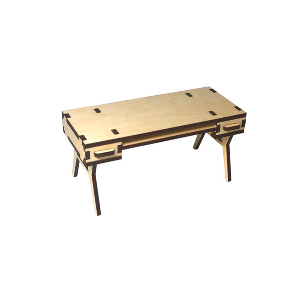 Mid Century Desk 1:12 Scale – Glowforge Shop