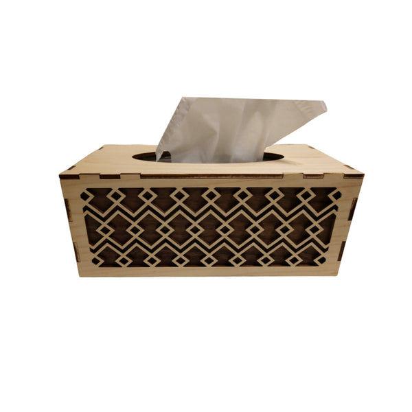 Diamond Patterned Tissue Box Cover – Glowforge Shop