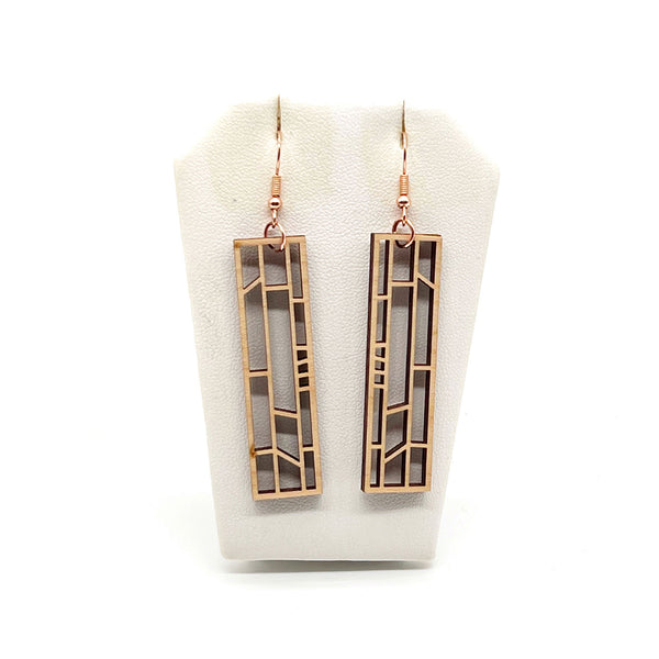 Craftsman Modern Window Dangle Earrings – Glowforge Shop