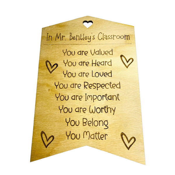 Customizable Positive Affirmation Room Sign – Glowforge Shop
