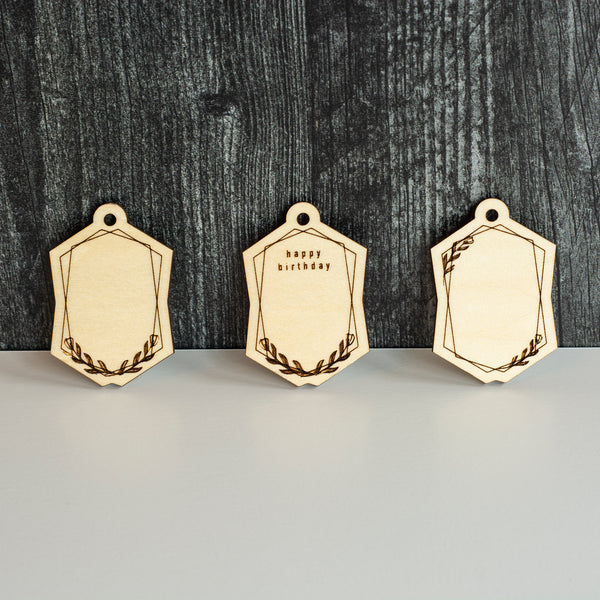 Floral Wreath Gift Tag (Set of 3) – Glowforge Shop