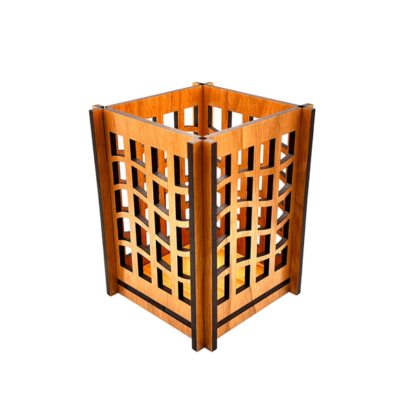 Desk Organizer Box - Pens - Pencils / LED Lantern - Wave Design ...