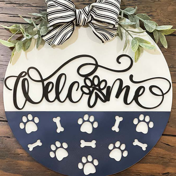 Dog Themed Welcome Sign – Glowforge Shop