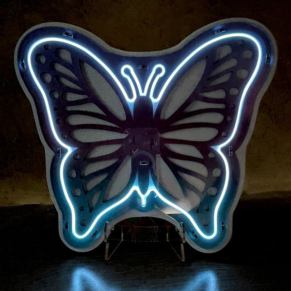Enchanting Layered Butterfly Night Light using EL Wire - Butterfly Neo ...