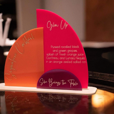 Event or Bar Menu Table Sign – Glowforge Shop
