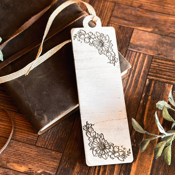 Floral Bookmark Version 1 – Glowforge Shop