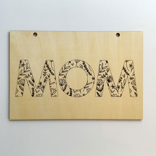Floral MOM Photo Album Cover - Mother's Day Gift – Glowforge Shop