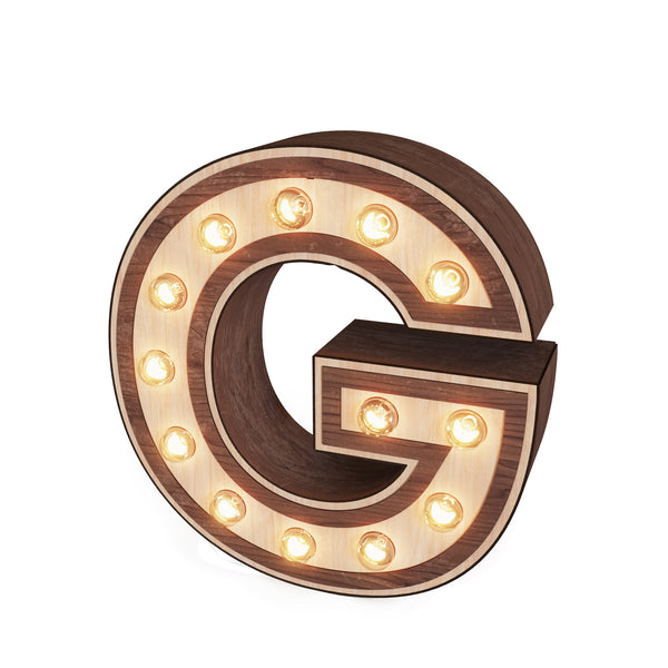 Light-up Marquee Letter Display "G" – Glowforge Shop