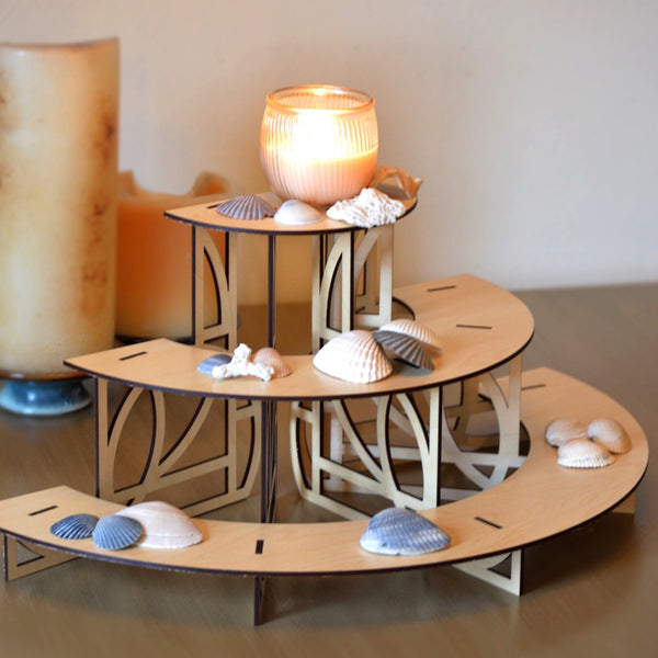 Crescent Mini Display Riser – Glowforge Shop