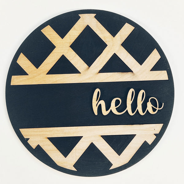 Hello Lattice Door Sign – Glowforge Shop