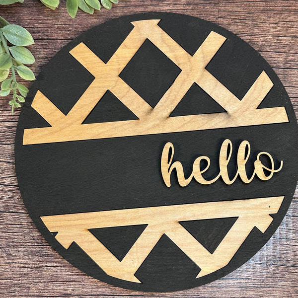 Hello Lattice Door Sign – Glowforge Shop