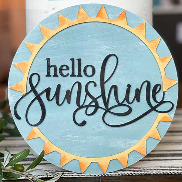Hello Sunshine Sign – Glowforge Shop