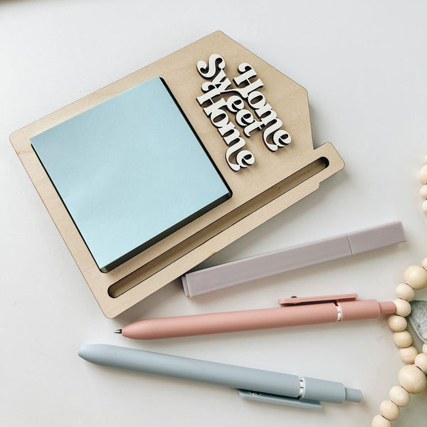 House-Shaped Home Sweet Home Sticky Note Holder (Set of 2) – Glowforge Shop