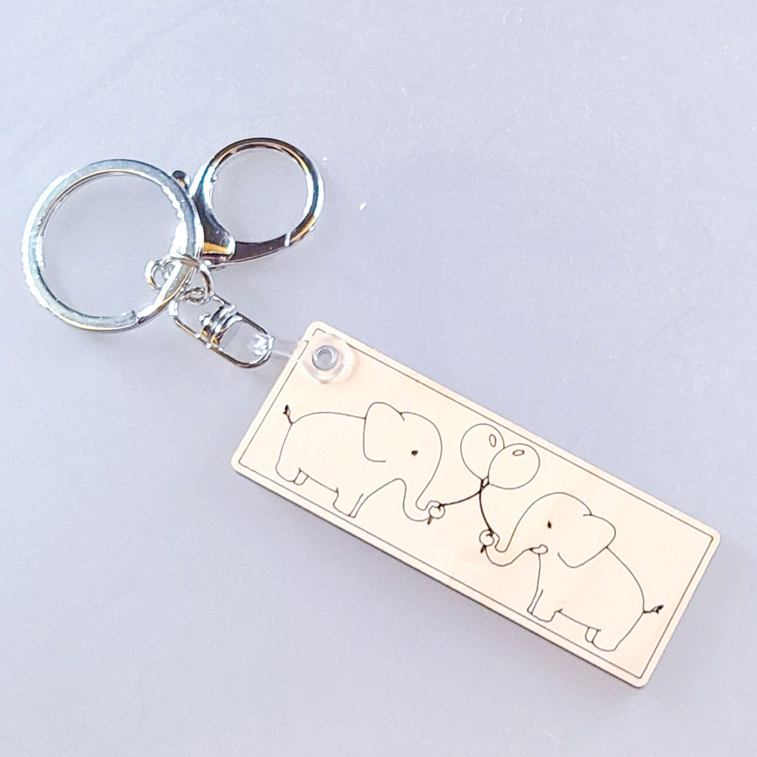 Kawaii Elephant Rectangular Keychains – Glowforge Shop