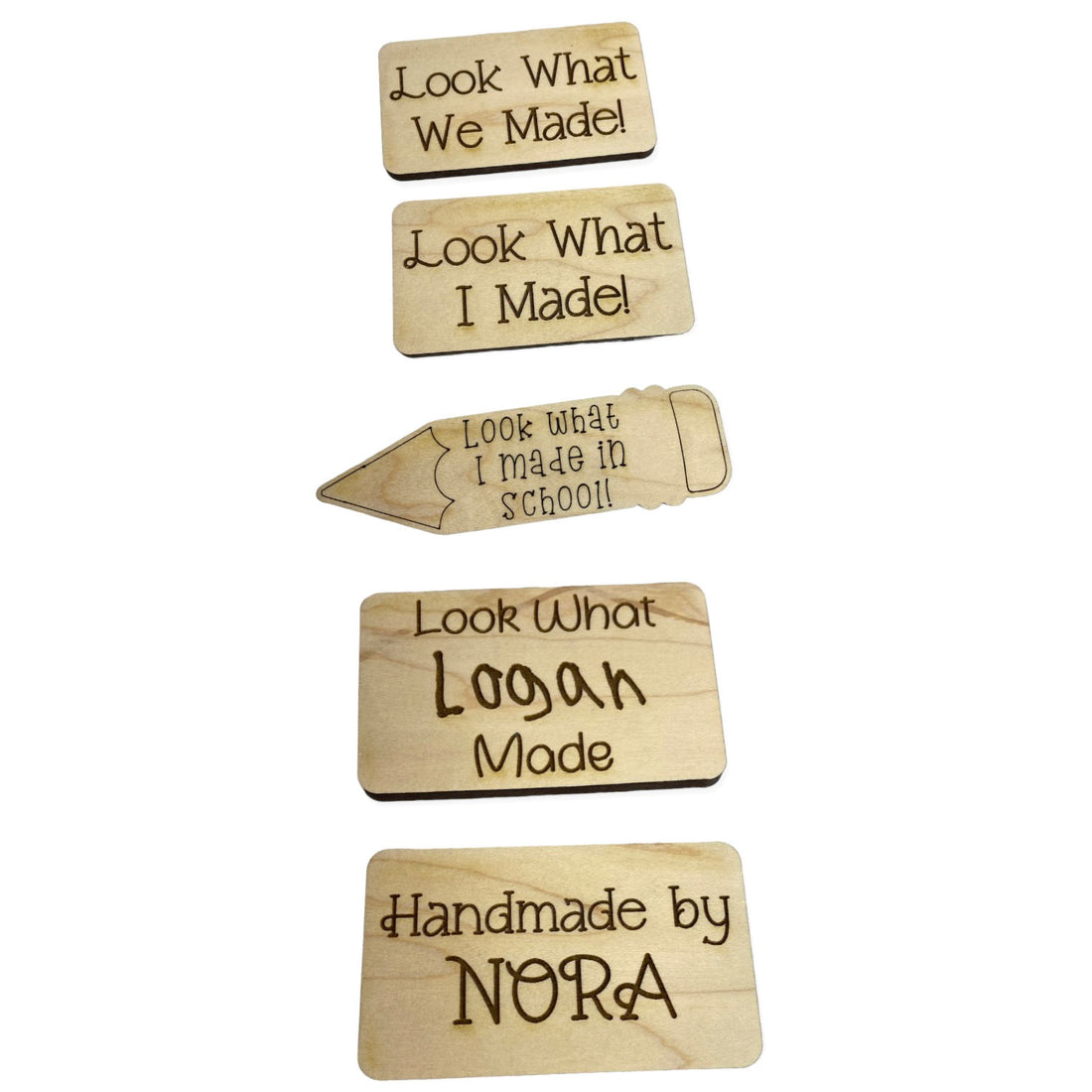 Kids Handmade Personalized Art Drawing Refrigerator Magnet (Set of 5 ...