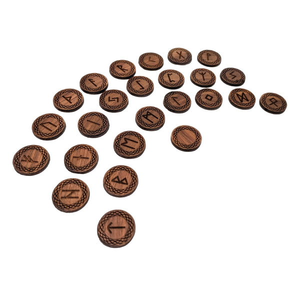Knotwork Elder Futhark Viking Rune (Set of 24 With Blank) – Glowforge Shop