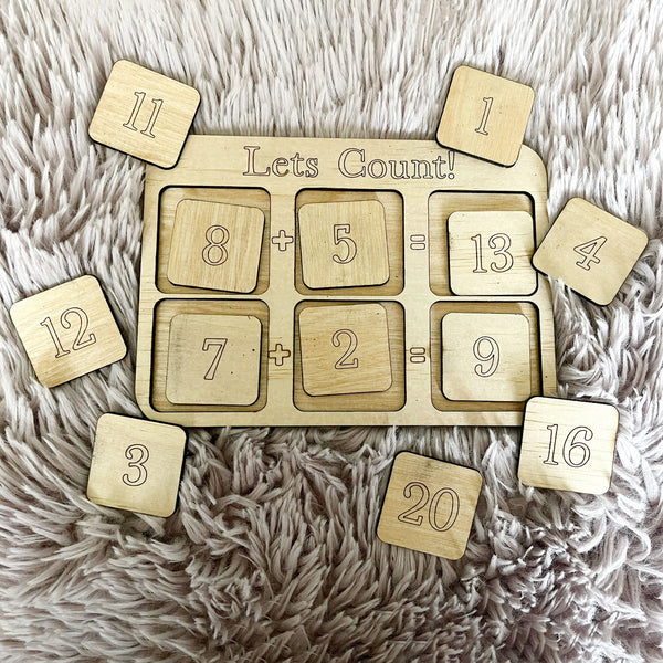 Let's Count | Educational Puzzle | Counting Game – Glowforge Shop