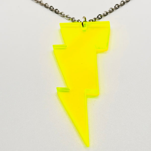 Lightning Bolt Earrings and Pendant - 1980's Style – Glowforge Shop
