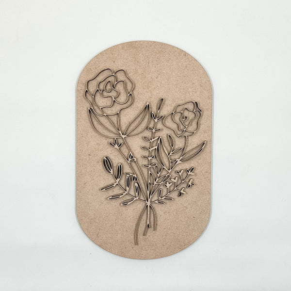 Modern Flower Bouquet Sign – Glowforge Shop