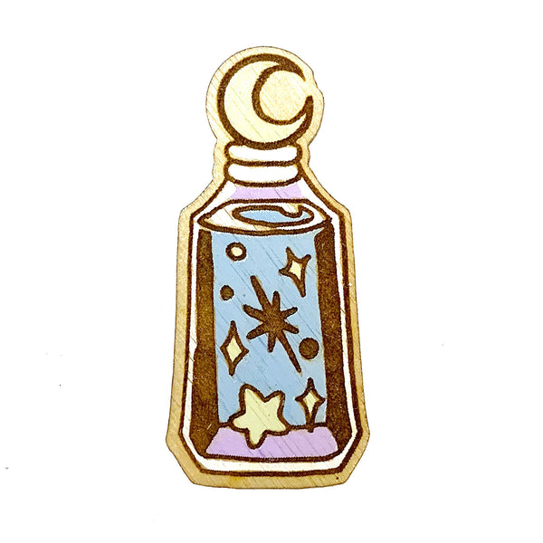 Moon Water Potion Wood Design For Pin, Tag And Wall Art – Glowforge Shop