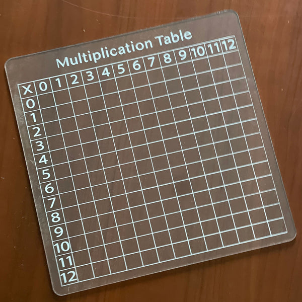 Multiplication Practice Board – Glowforge Shop