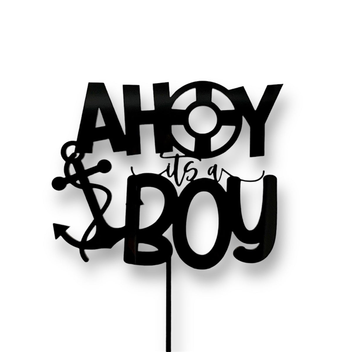 Nautical Themed Gender Reveal Baby Boy Cake Topper Glowforge Shop nautical-themed-gender-reveal-baby-boy-cake-topper-glowforge-shop