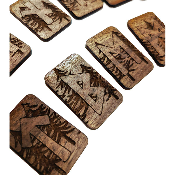 Old Norse Elder Futhark Forest Viking Rune (Set of 25) – Glowforge Shop