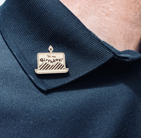 Personalized Birthday Lapel Pin – Glowforge Shop