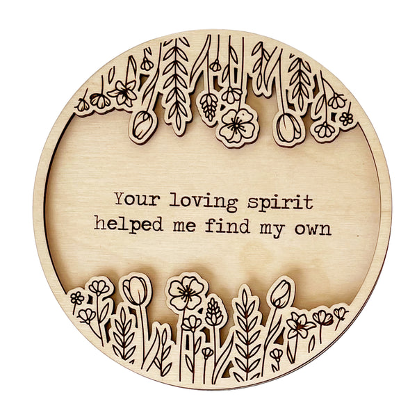 Personalized "Your Loving Spirit" - Mother's Day Plaque – Glowforge Shop