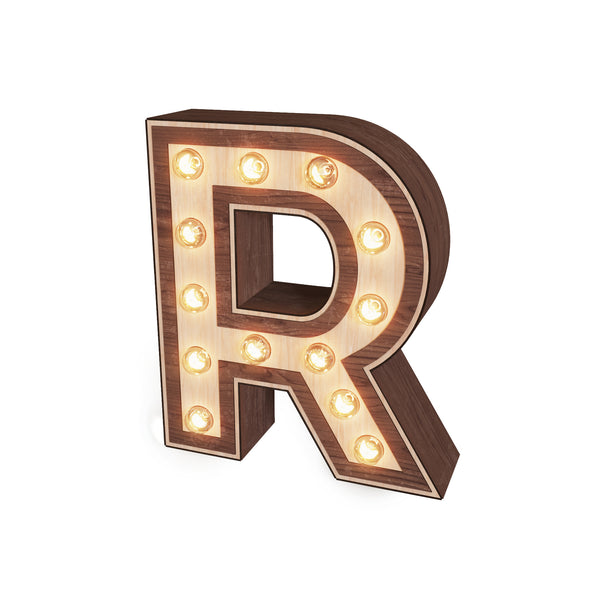 Light-up Marquee Letter Display "R" – Glowforge Shop